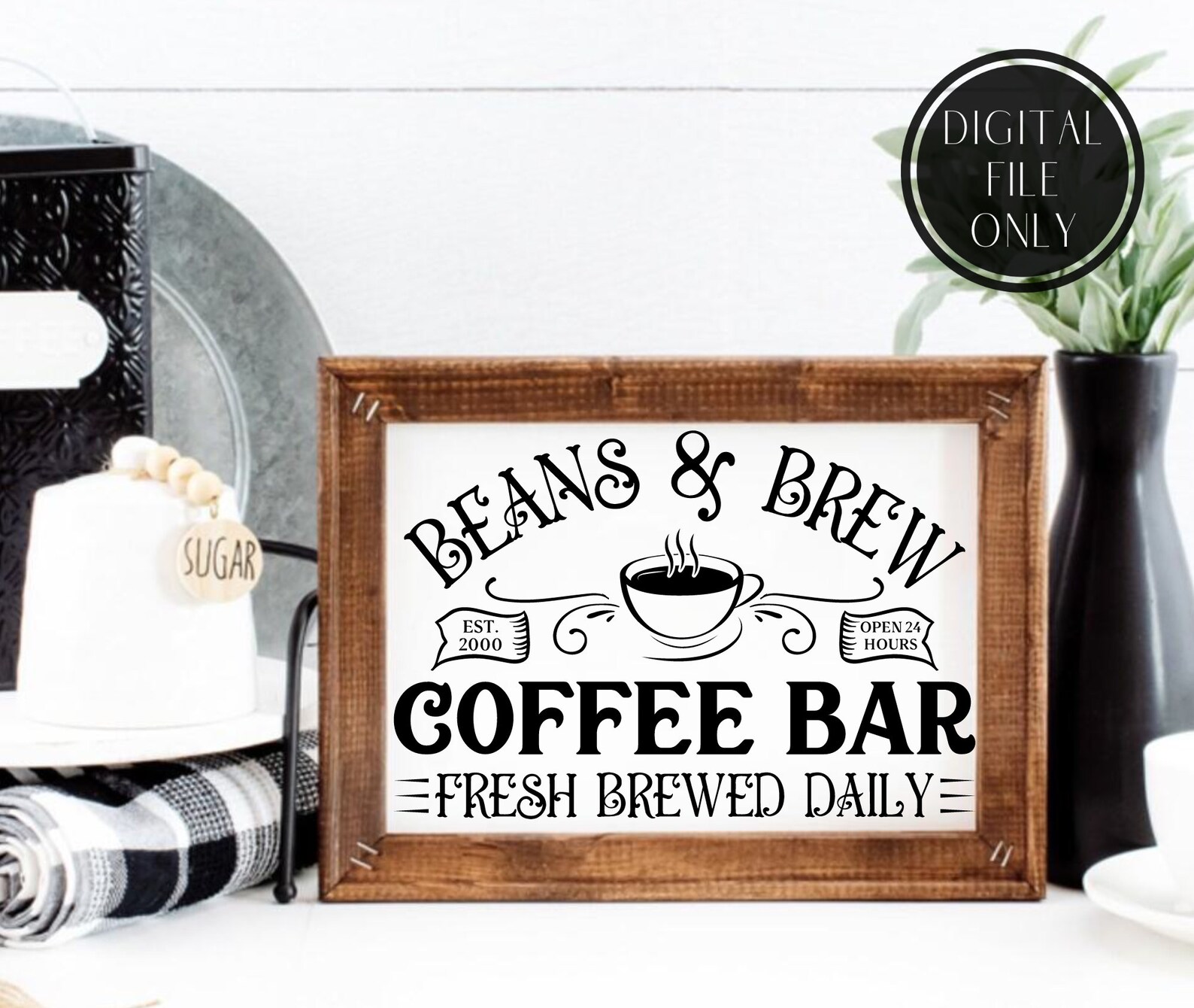 Coffee Svg Coffee Bar SVG File Coffee Sign Svg Kitchen - Etsy