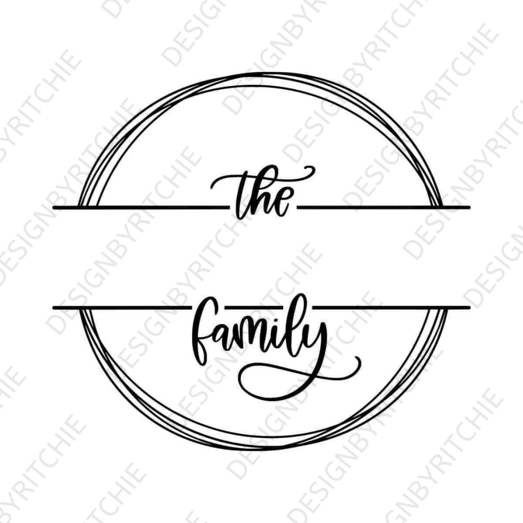 Custom Last Name Sign Svg, Personalized Family Name Sign Svg, Family ...