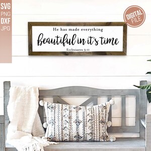 He Has Made Everything Beautiful in It Time Svg, Bible Verse Svg ...