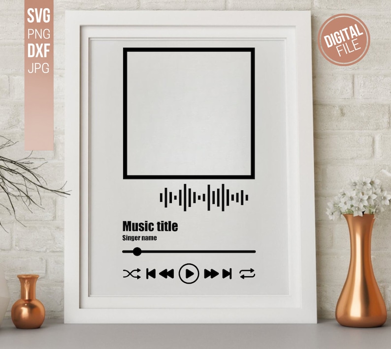 Music Player Svg Bundle Acrylic Song Art Glass Music Player - Etsy
