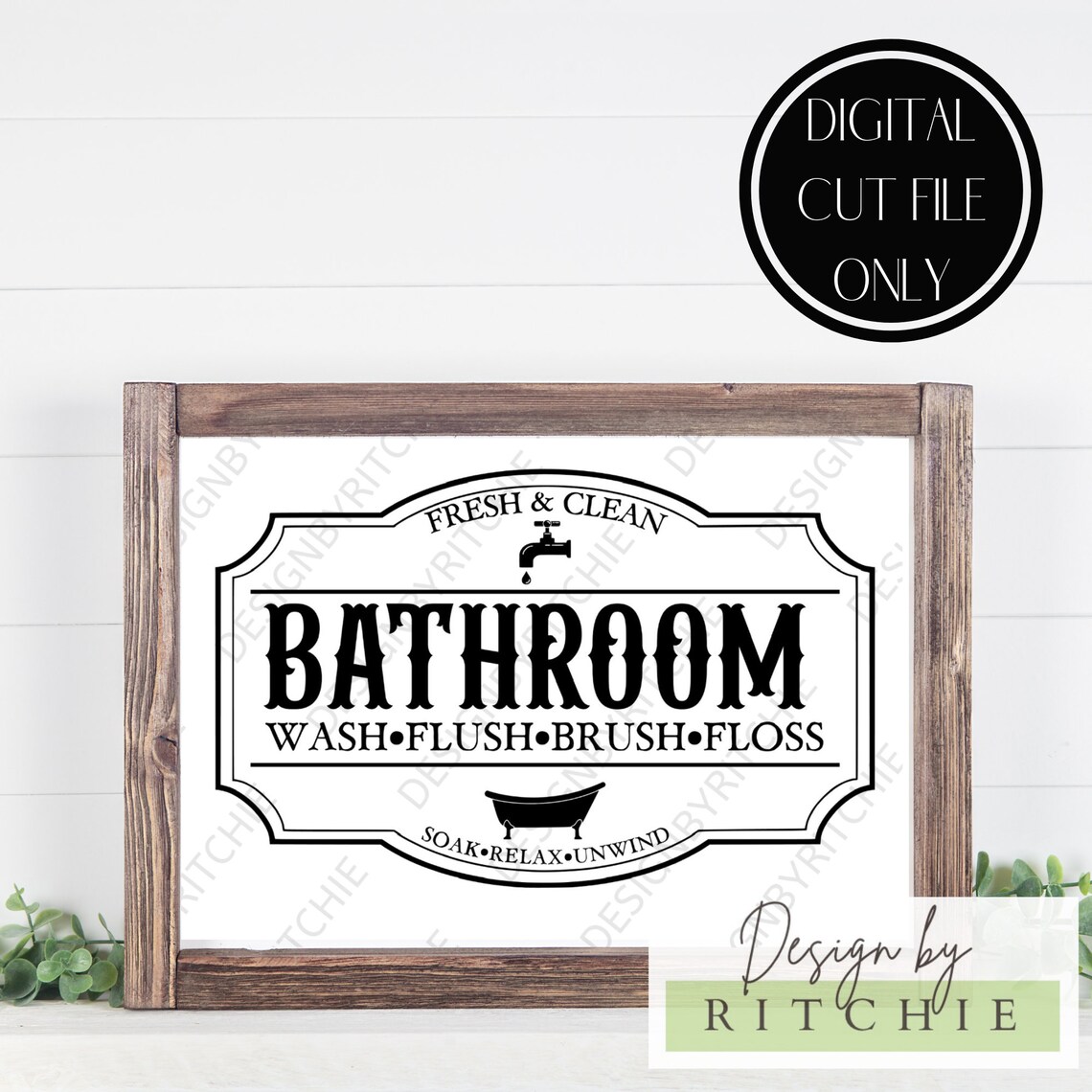 Bathroom Svg Farmhouse Bathroom Svg Bathroom Cut File - Etsy