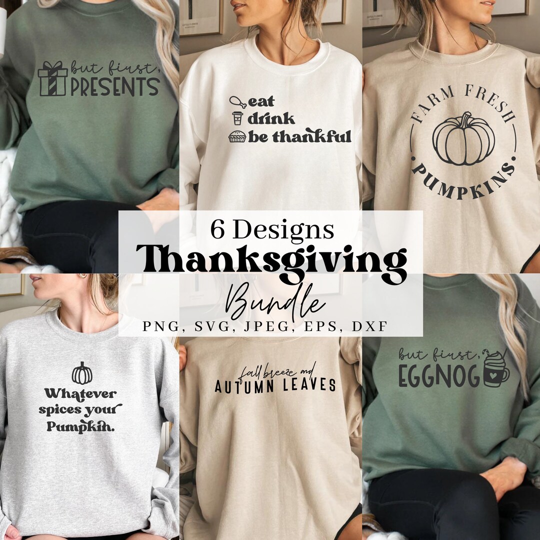 Thanksgiving Svg Bundle Thanksgiving Svg Thanksgiving Shirt Fall Svg