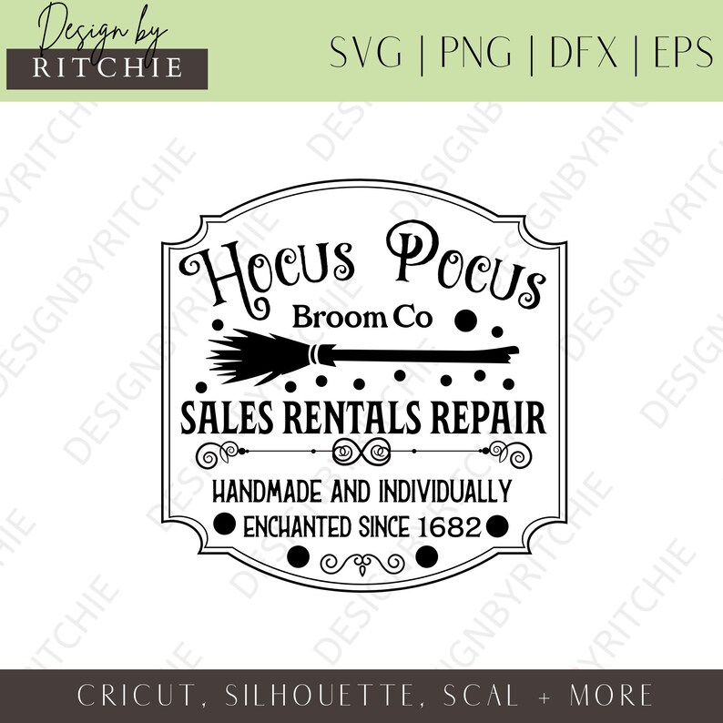 Svg Files Halloween Svg Hocus Pocus Svg Broom Co Svg Cut - Etsy