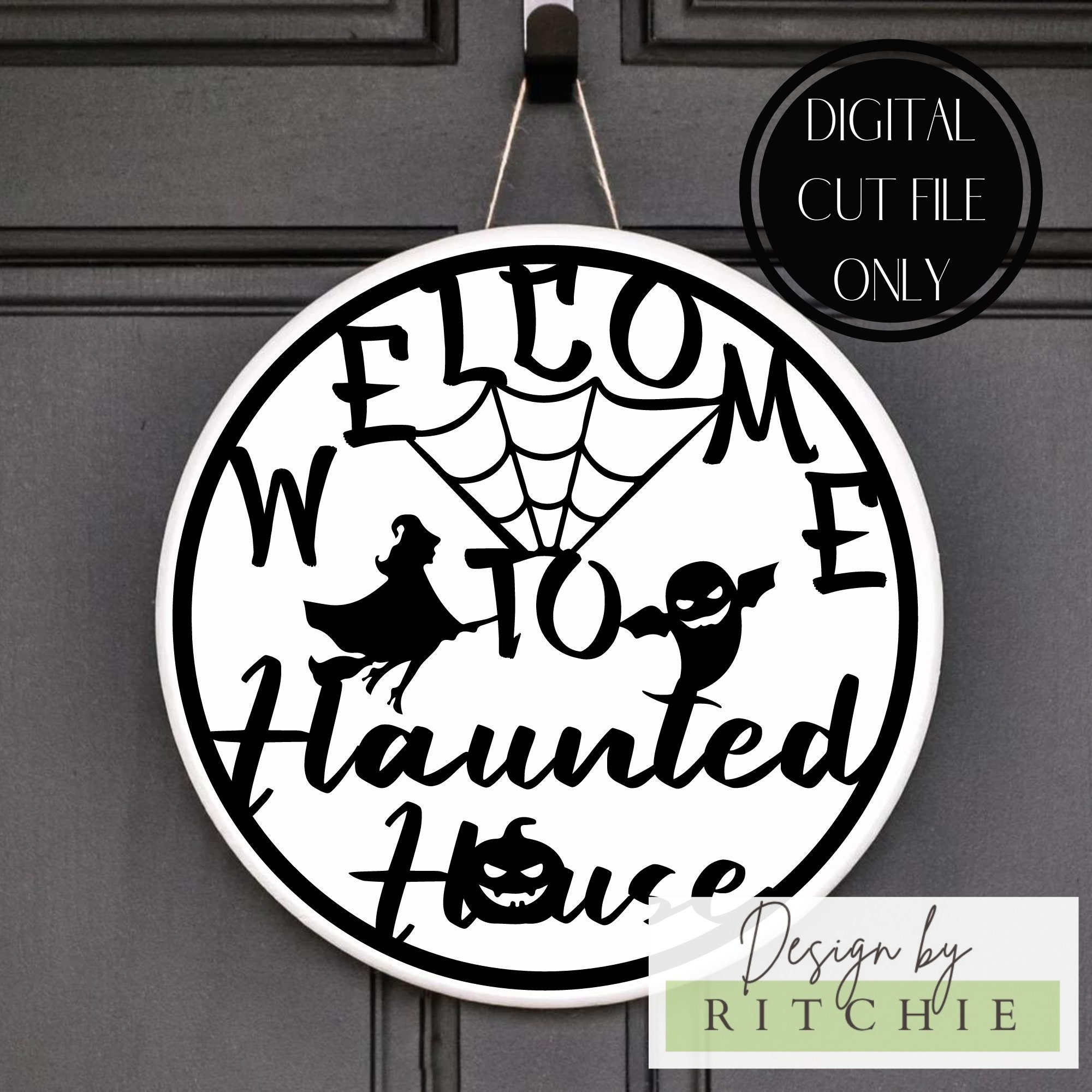 Round Halloween Svg Bundle Halloween Round Sign Svg Round - Etsy