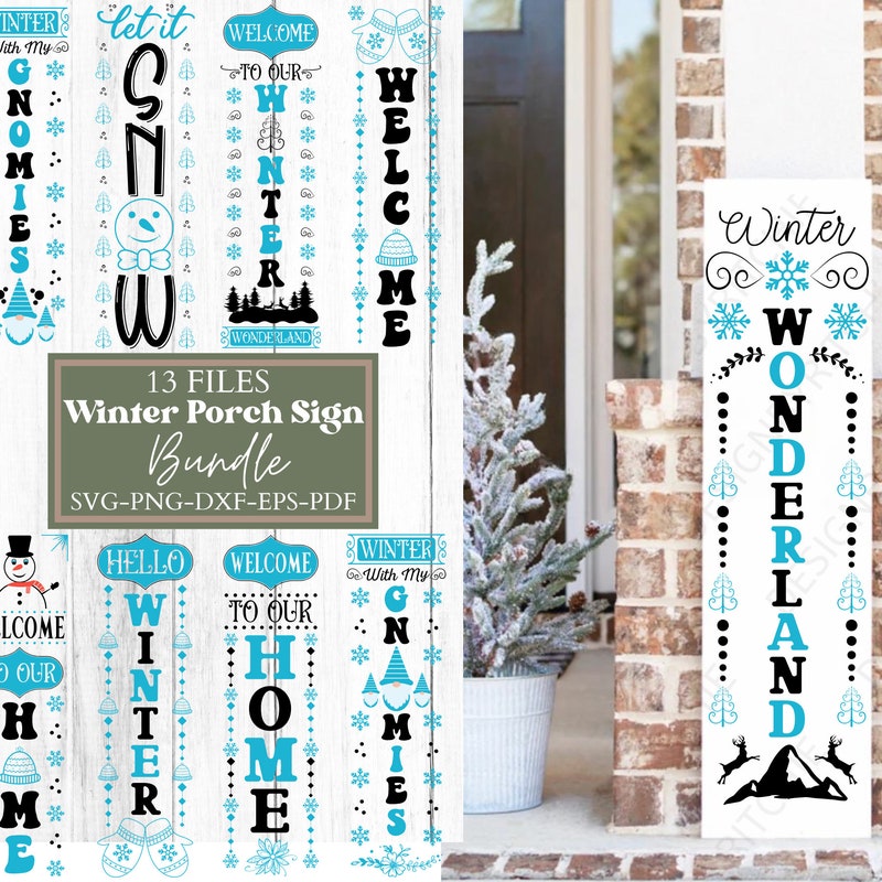 Winter Porch Signs - Etsy