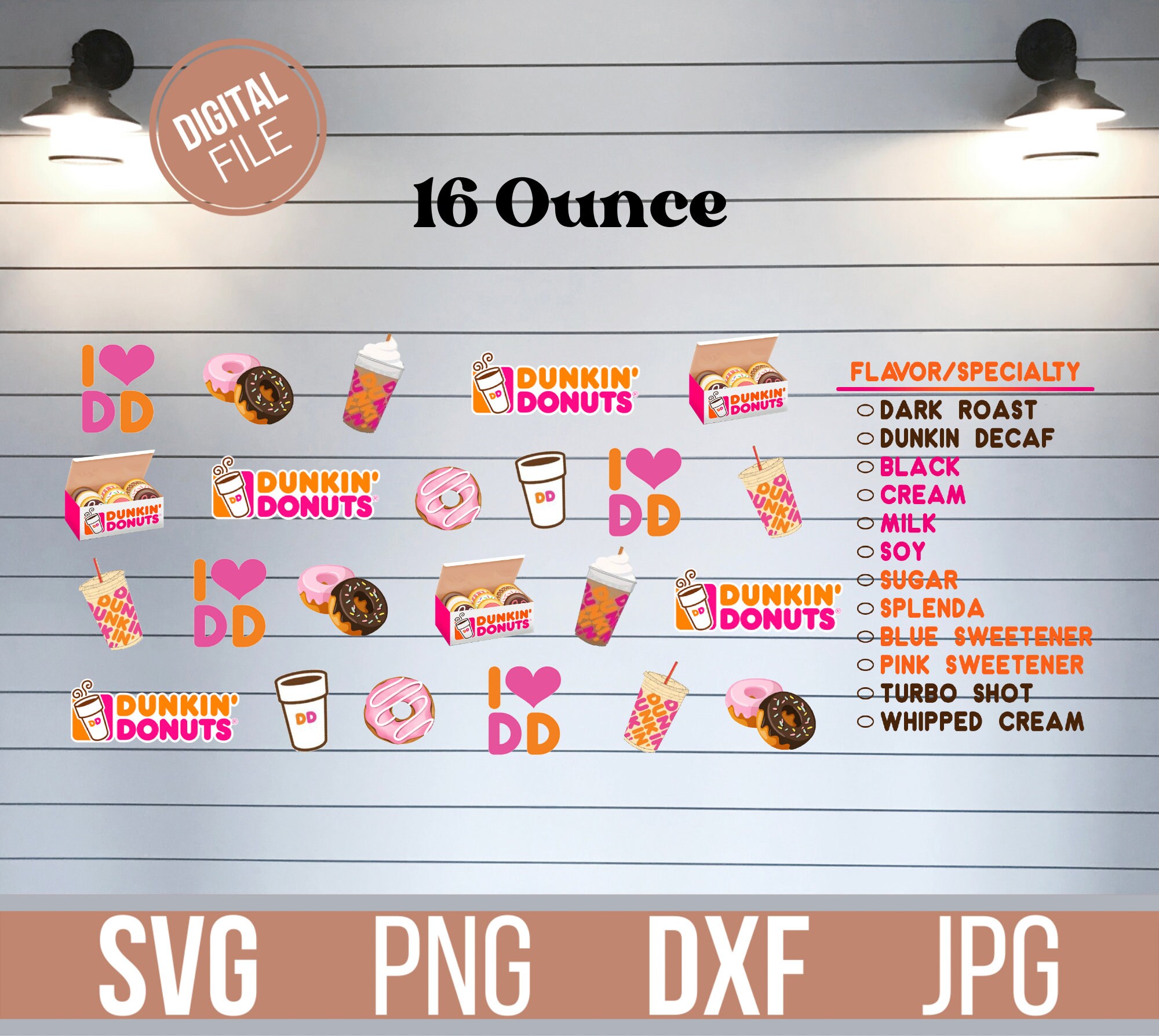 Dunkin Donuts Libbey Glass Wrap Libby Glass Can Wrap Dunkin - Etsy UK