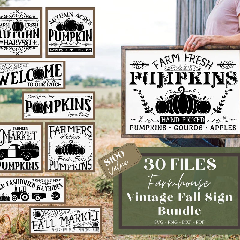 Fall Svg Signs - Etsy