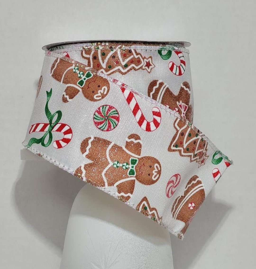 30 Ft 2 1/2 Inch GINGERBREAD BOYS GIRLS and Trees With Candy Canes and ...