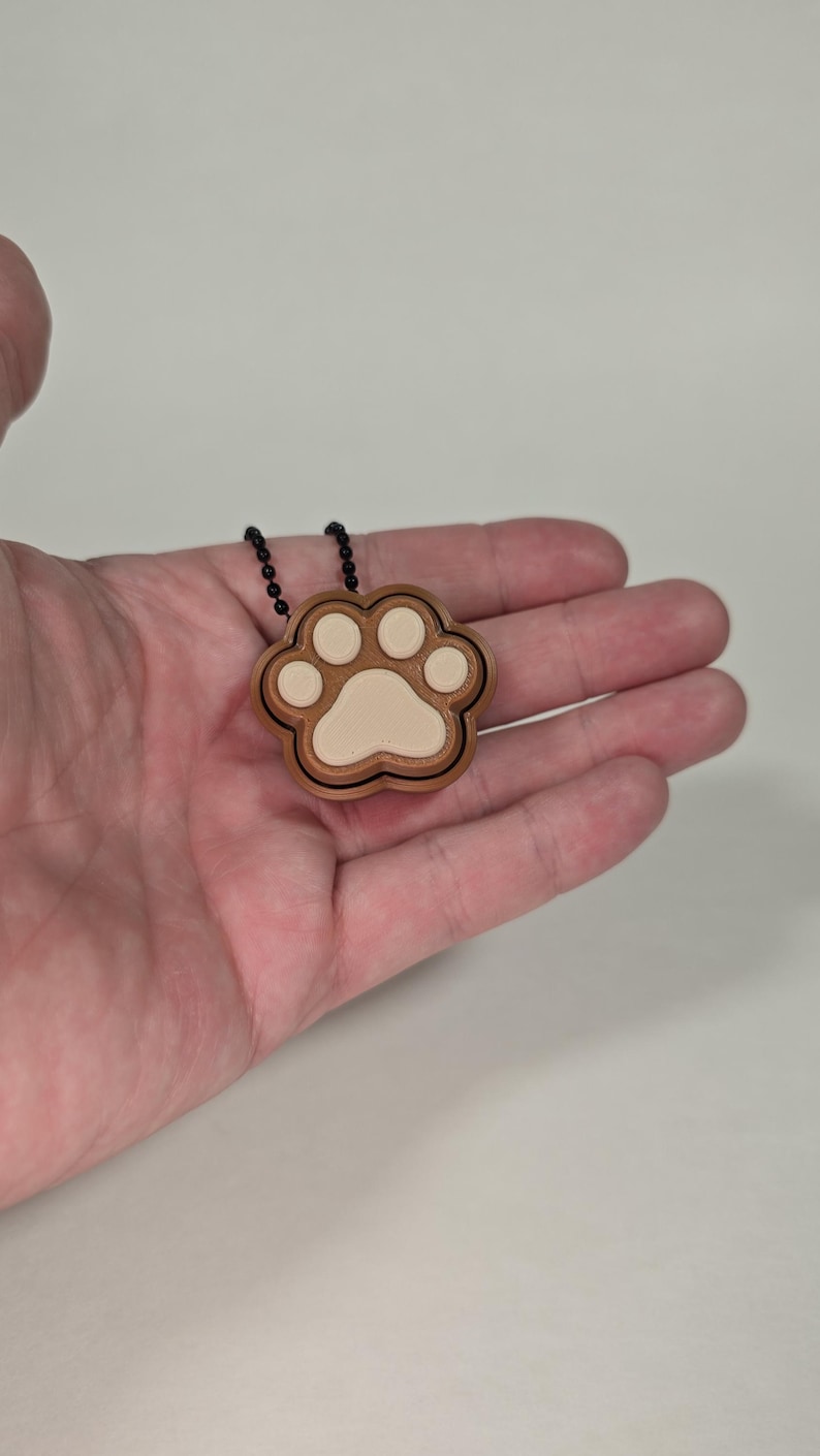 Mini Paw Print Fidget Clicker Keychains - Etsy