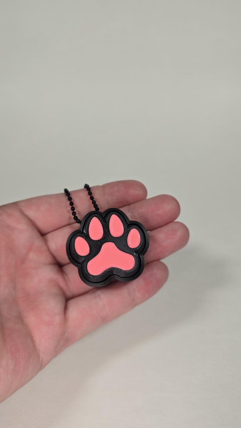 Mini Paw Print Fidget Clicker Keychains - Etsy