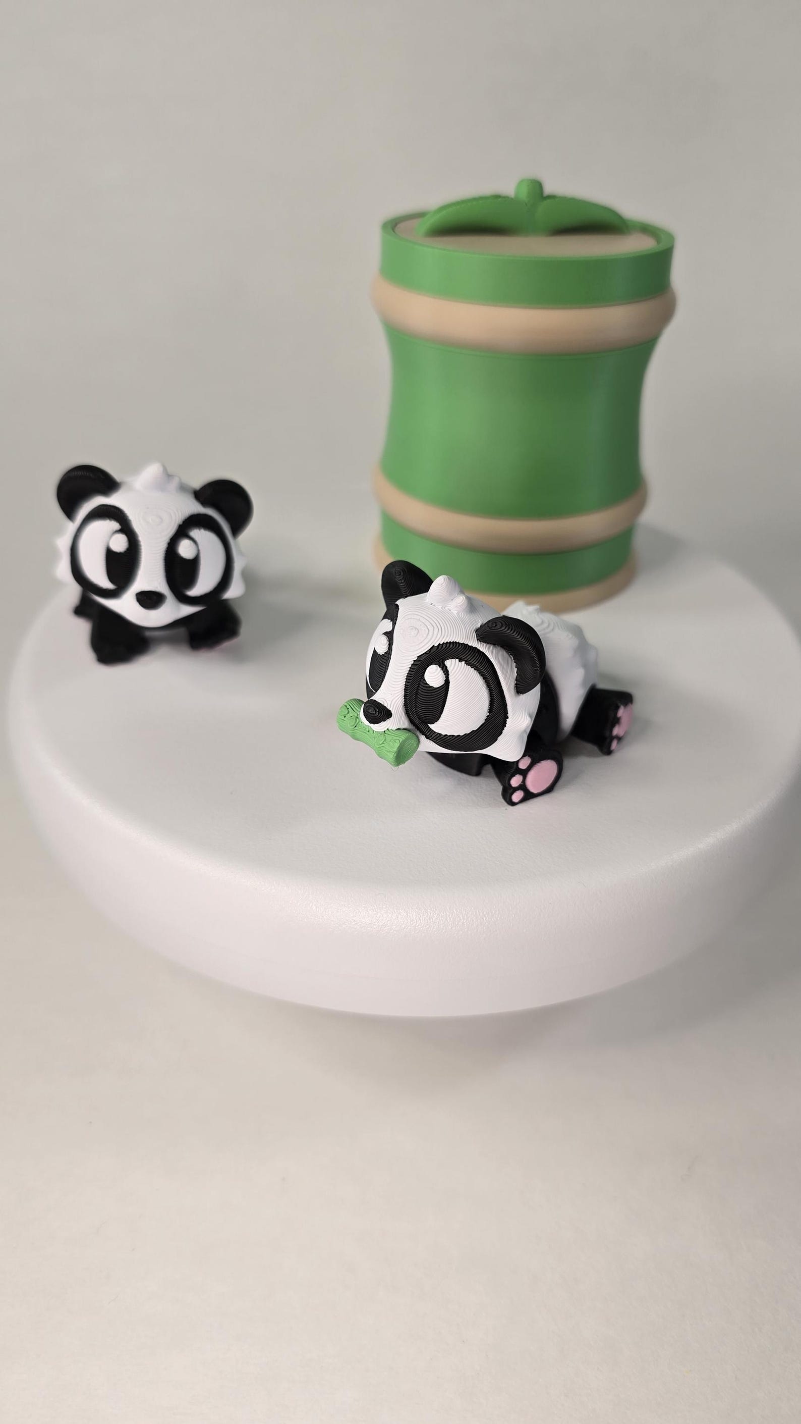 3D Printed Panda Pal With Bamboo Chute - Fidget Desk Toy - Etsy