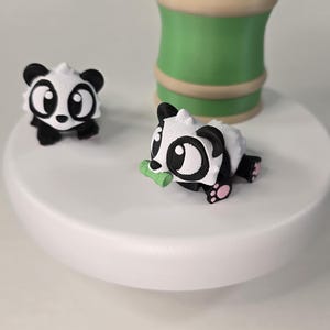 3D Printed Panda Pal With Bamboo Chute - Fidget Desk Toy - Etsy