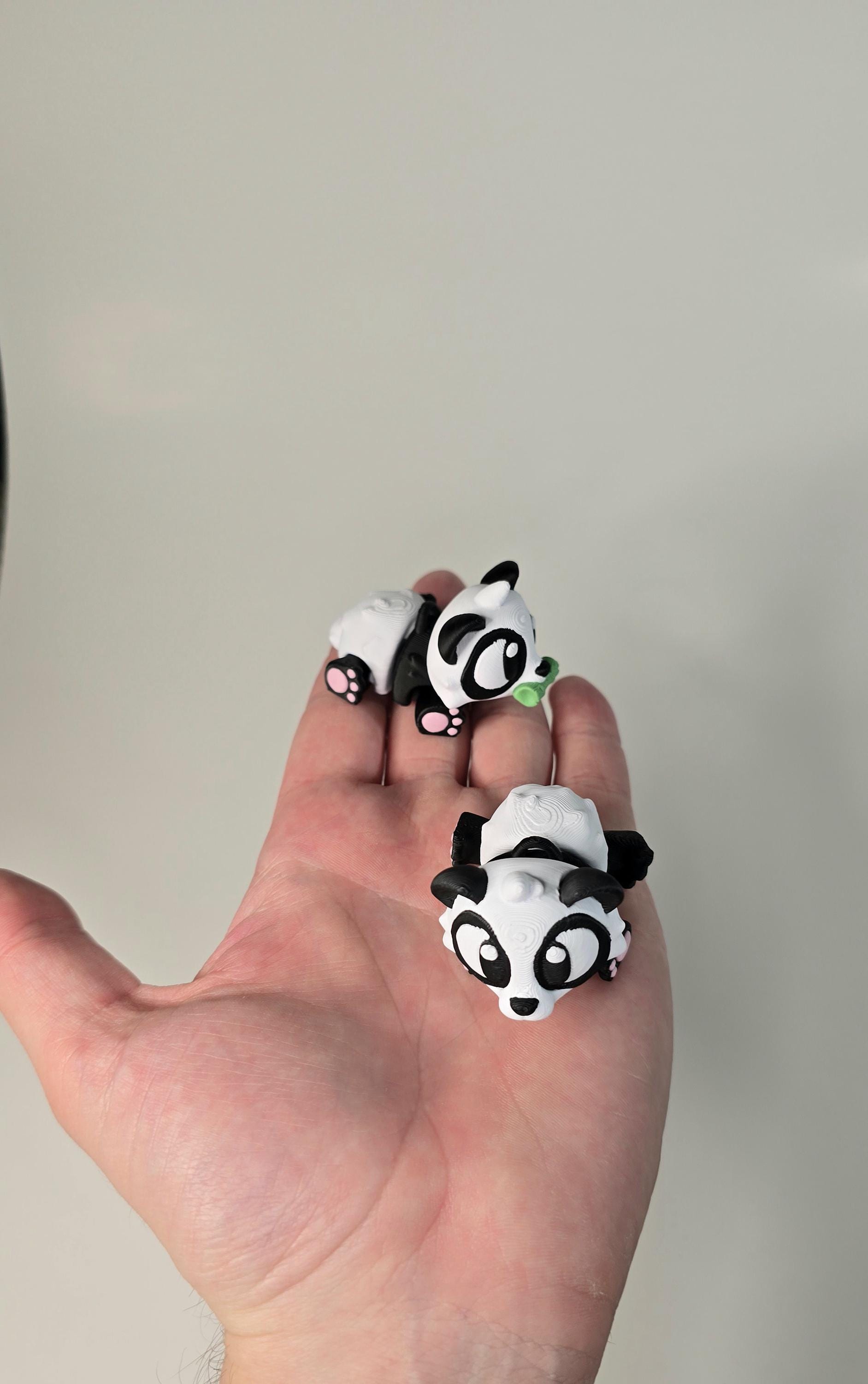 3D Printed Panda Pal With Bamboo Chute - Fidget Desk Toy - Etsy