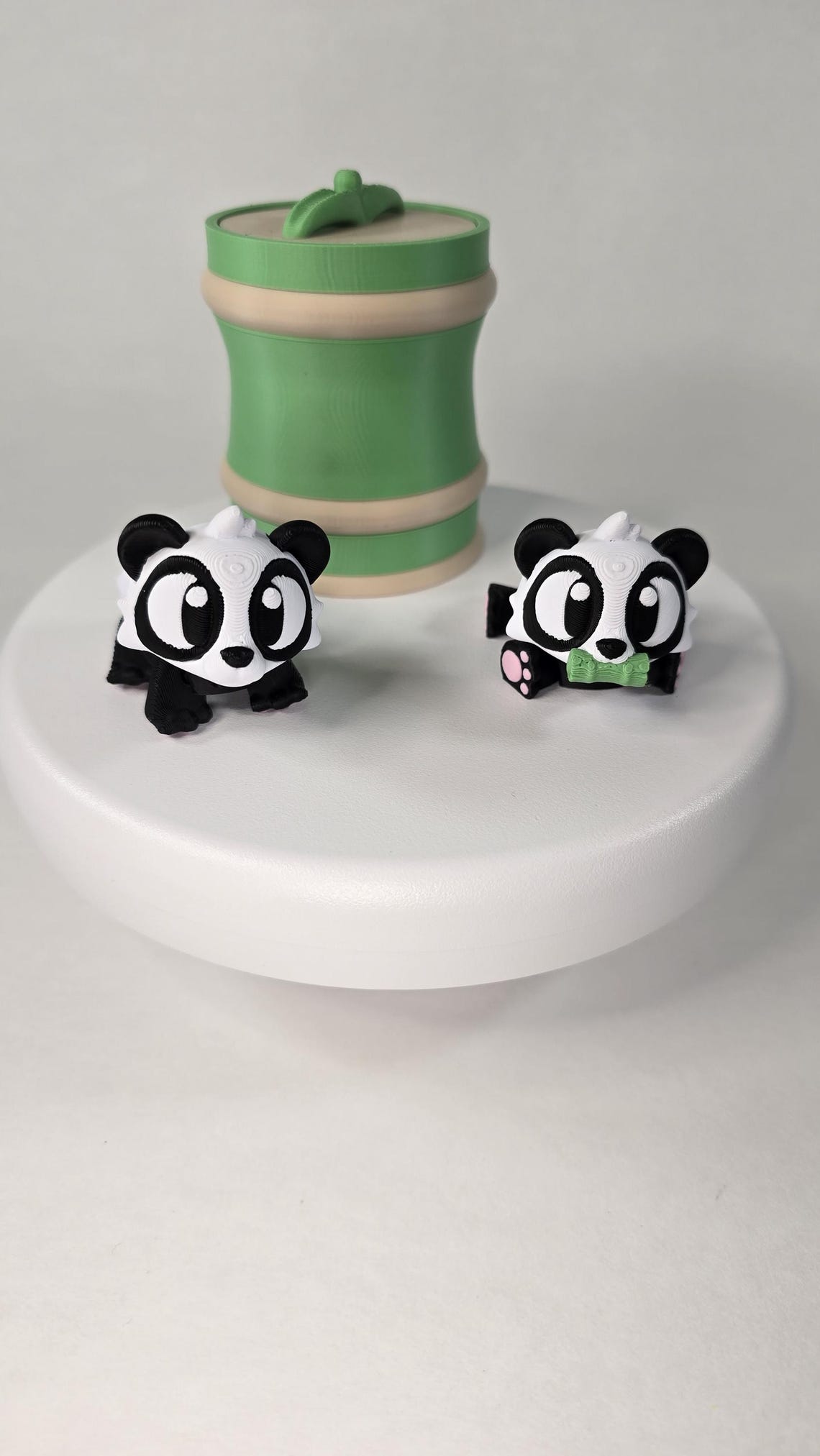 3D Printed Panda Pal With Bamboo Chute - Fidget Desk Toy - Etsy
