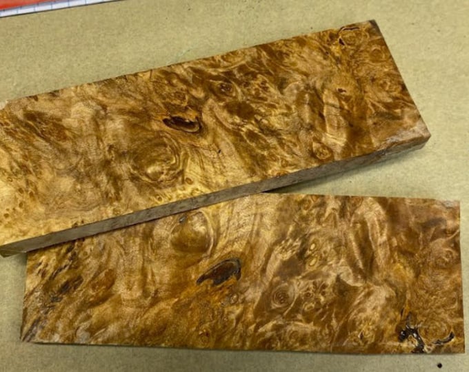 Stabilized Maple Burl Knife Handle Scales 5/16 X 2 X 5.375 P 157 - Etsy