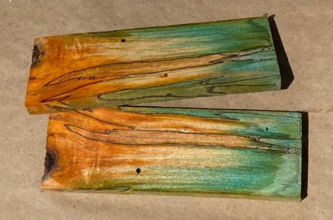 Stabilized Spalted Maple Knife Handle Scales 5/16 X 2 X 5.75 C121 - Etsy