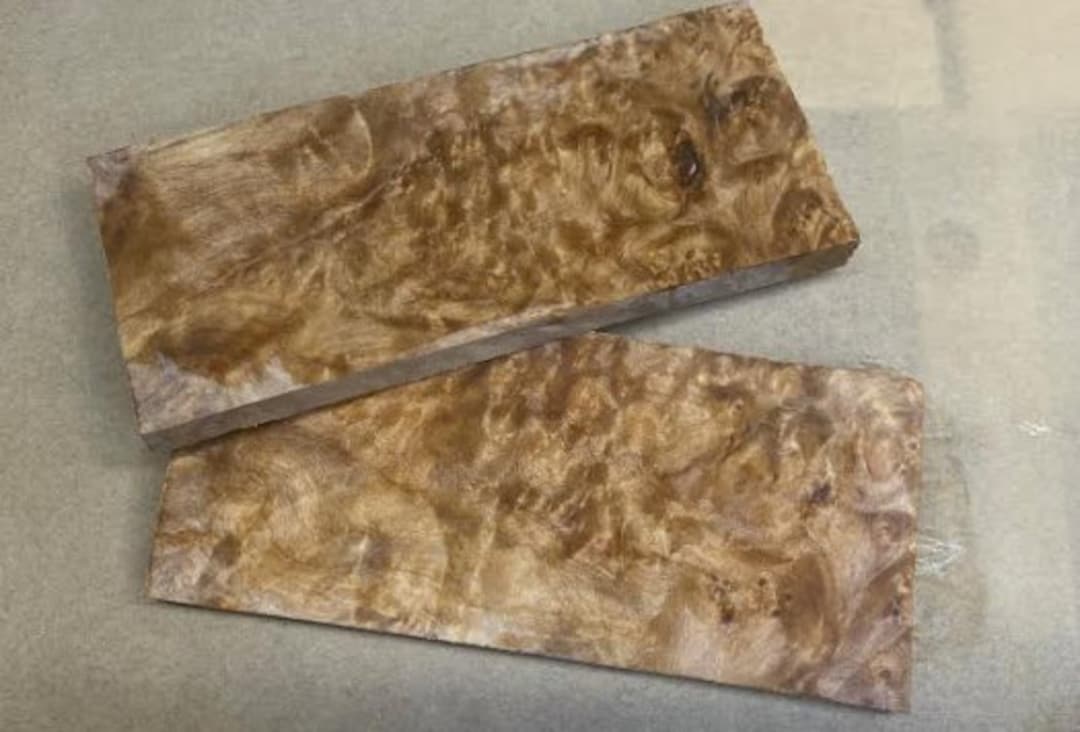Stabilized Maple Burl Knife Handle Scales 5/16 X 2 X5 NL199 - Etsy
