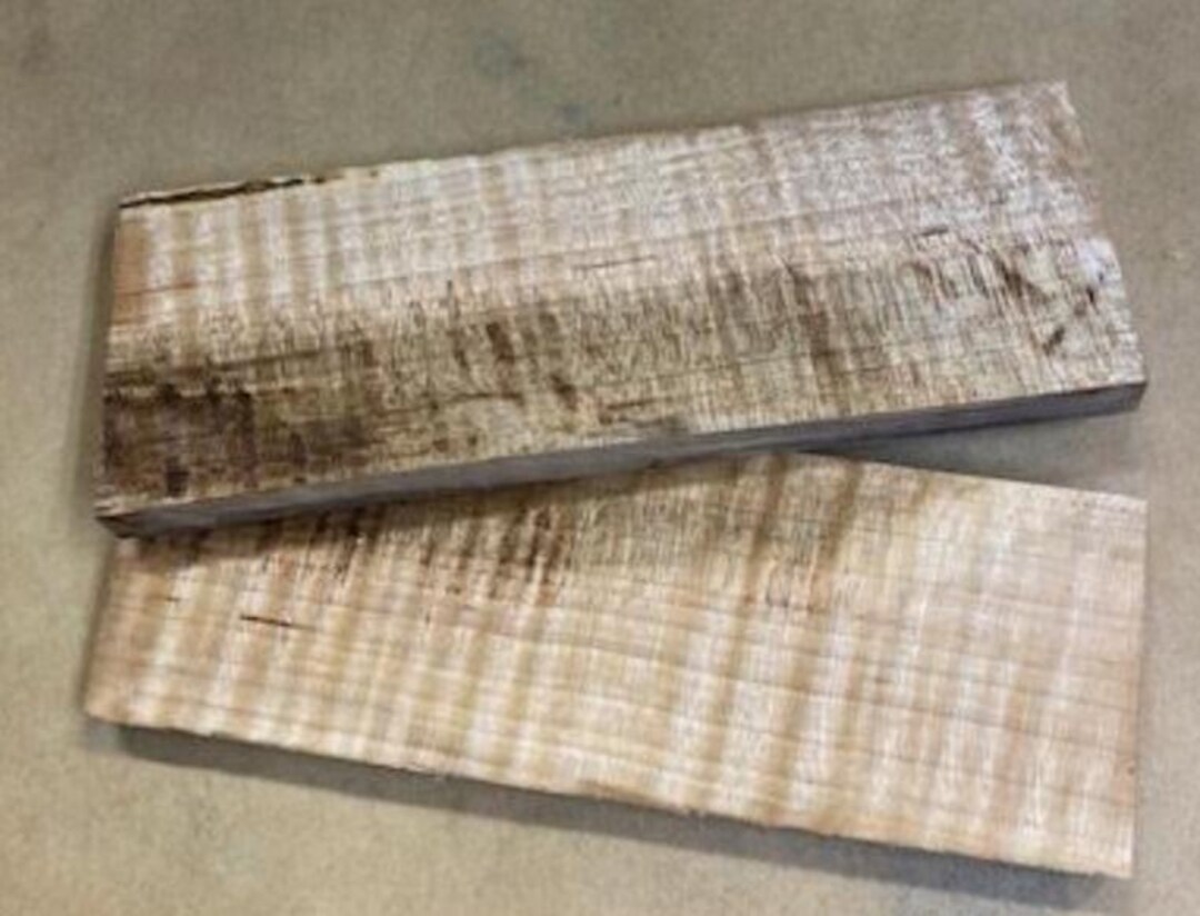 Stabilized Curly Maple Knife Handle Scales 3/8 X1 3/4 X 5 P26 - Etsy