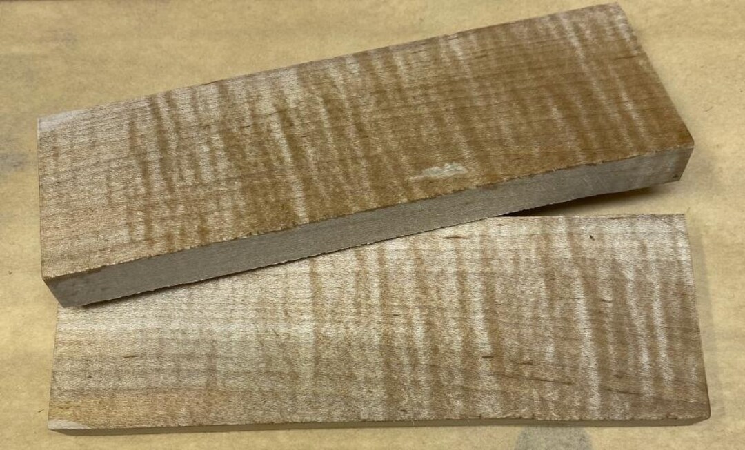 Stabilized Curly Maple Knife Handle Scales 3/8 X1 3/4 X 5 K29 - Etsy