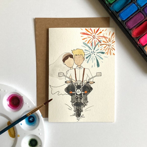 Motorcycle Wedding - Etsy