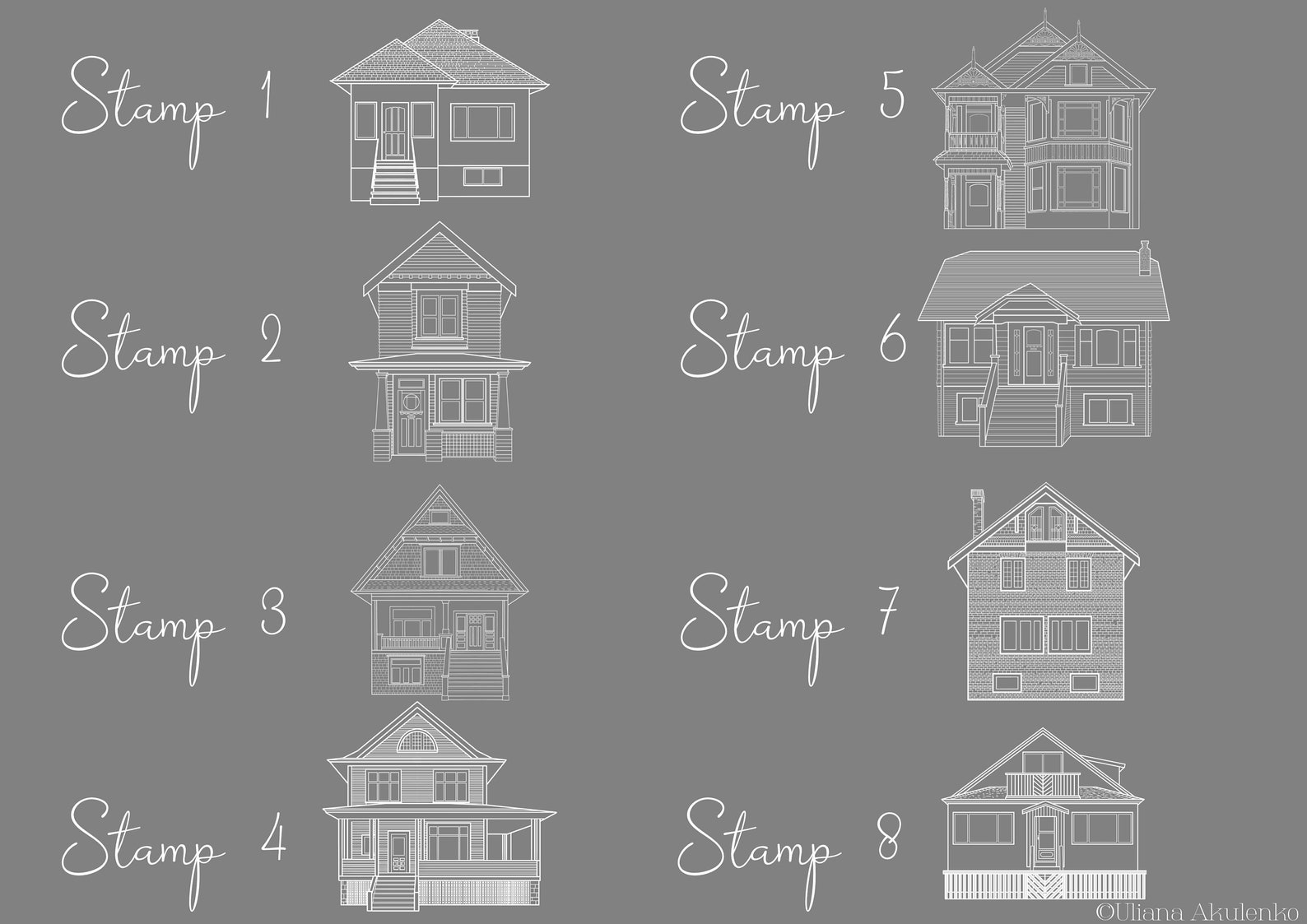 House Stamps Brushes for Procreate - Etsy