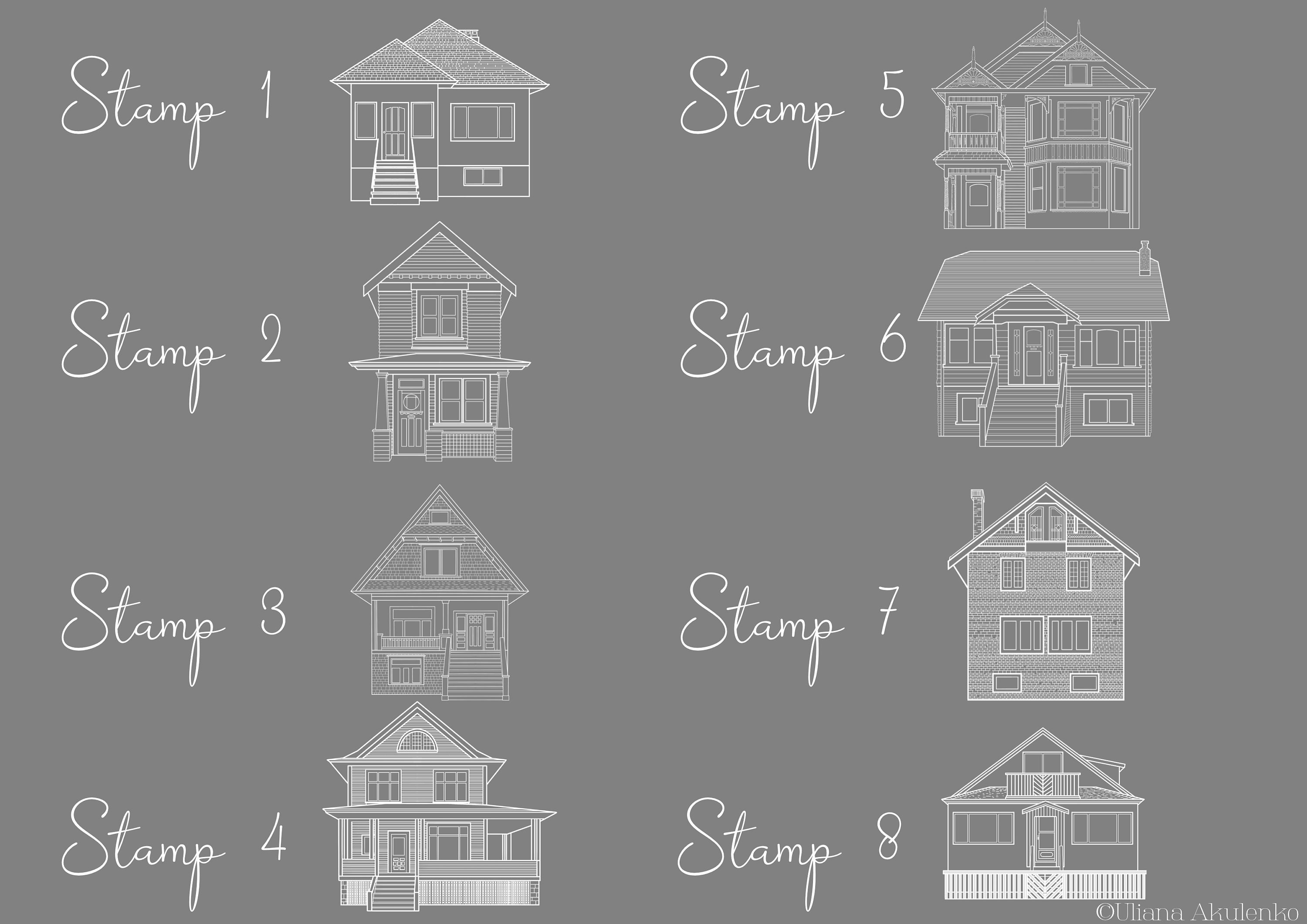 House Stamps Brushes for Procreate - Etsy