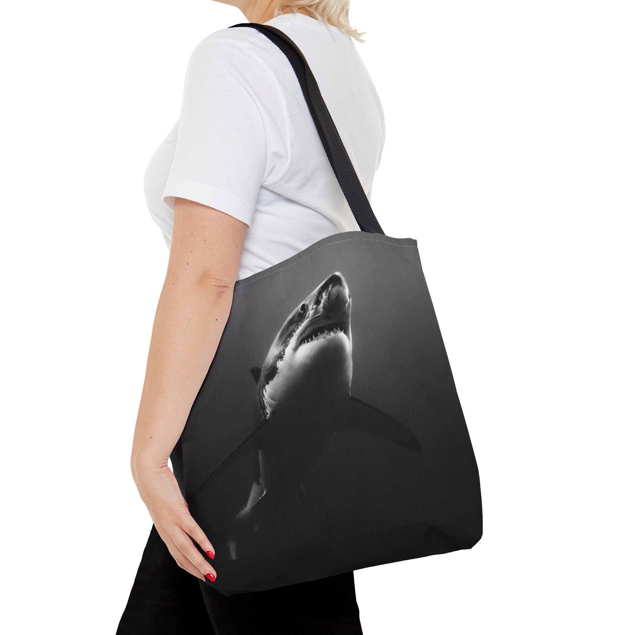 Great White Shark Tote Bag - Etsy