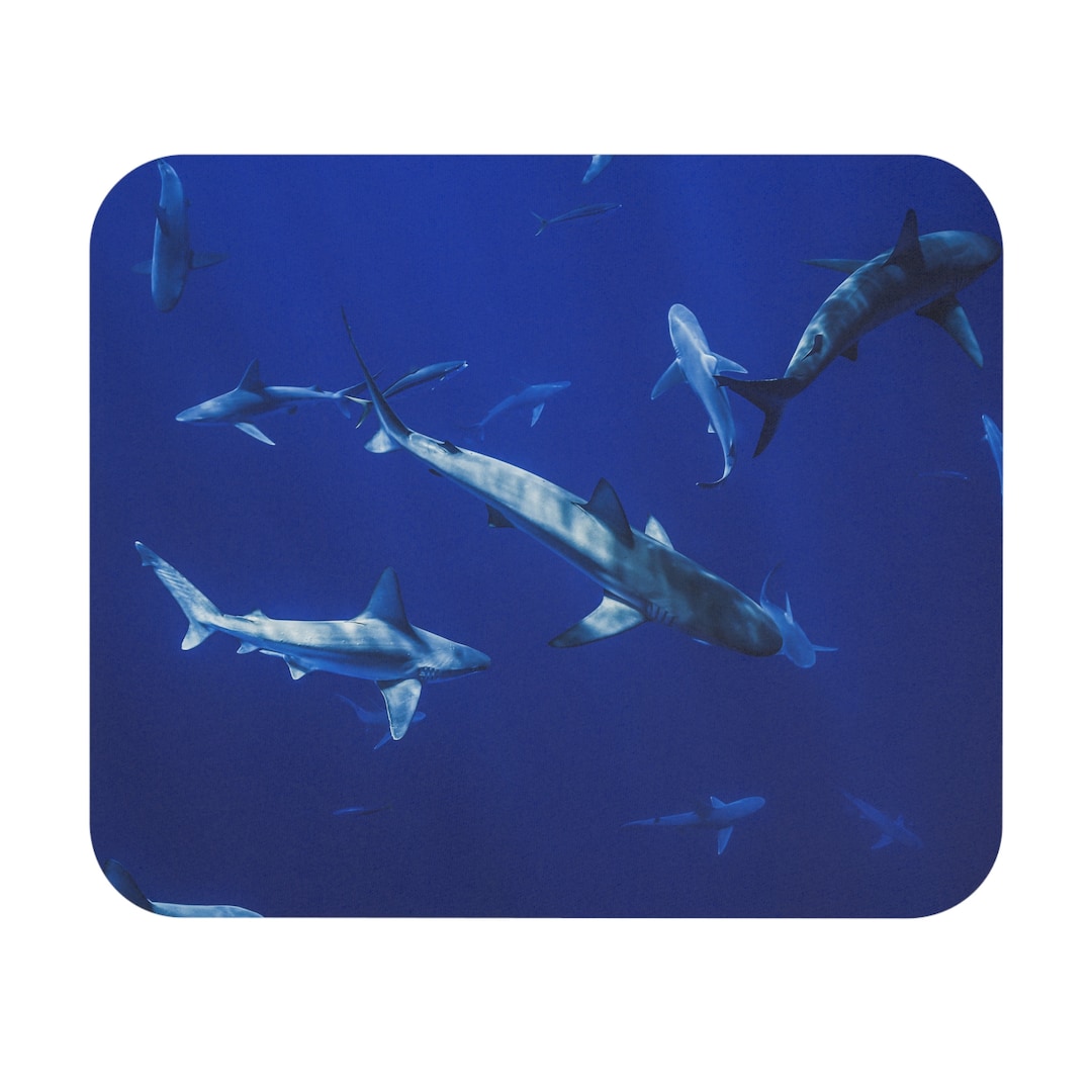 Shark World Mouse Pad (rectangle) - Etsy