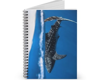 Shark Print Spiral Notebook - Ruled Line - Etsy