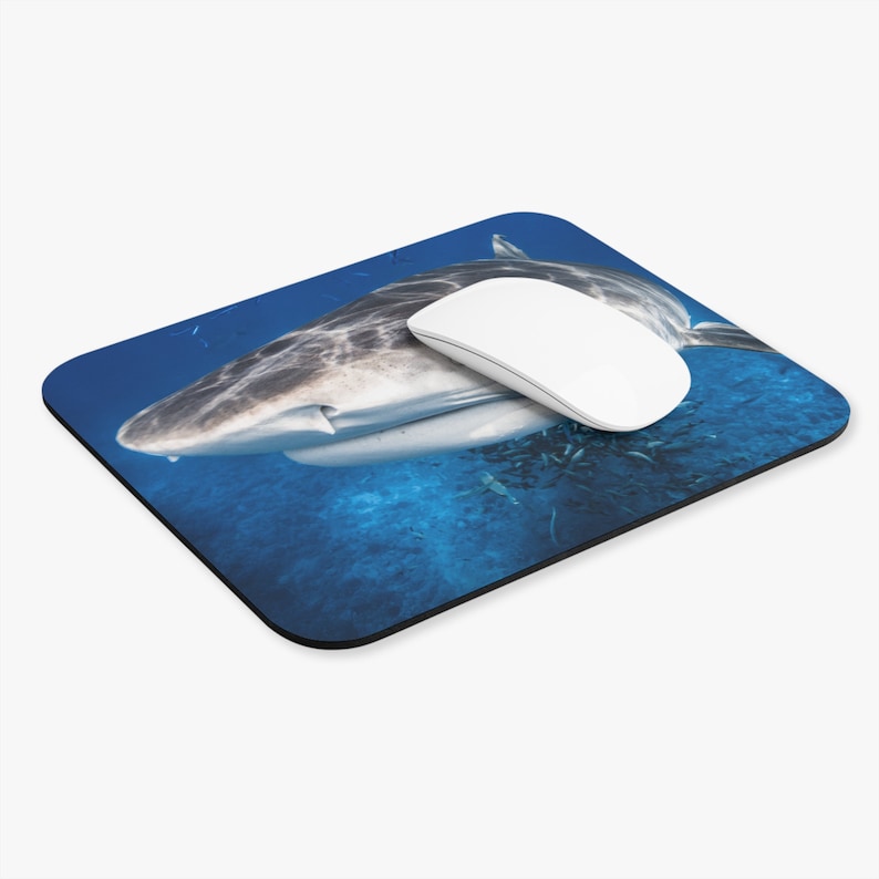 Tiger Shark Mouse Pad - Etsy
