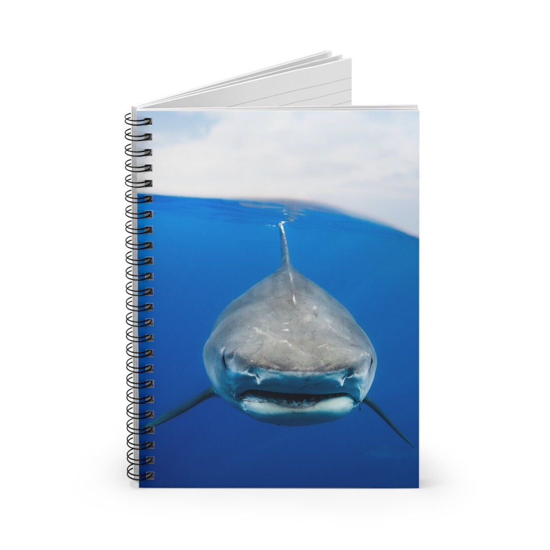 Tiger Shark Spiral Notebook - Ruled Line - Etsy
