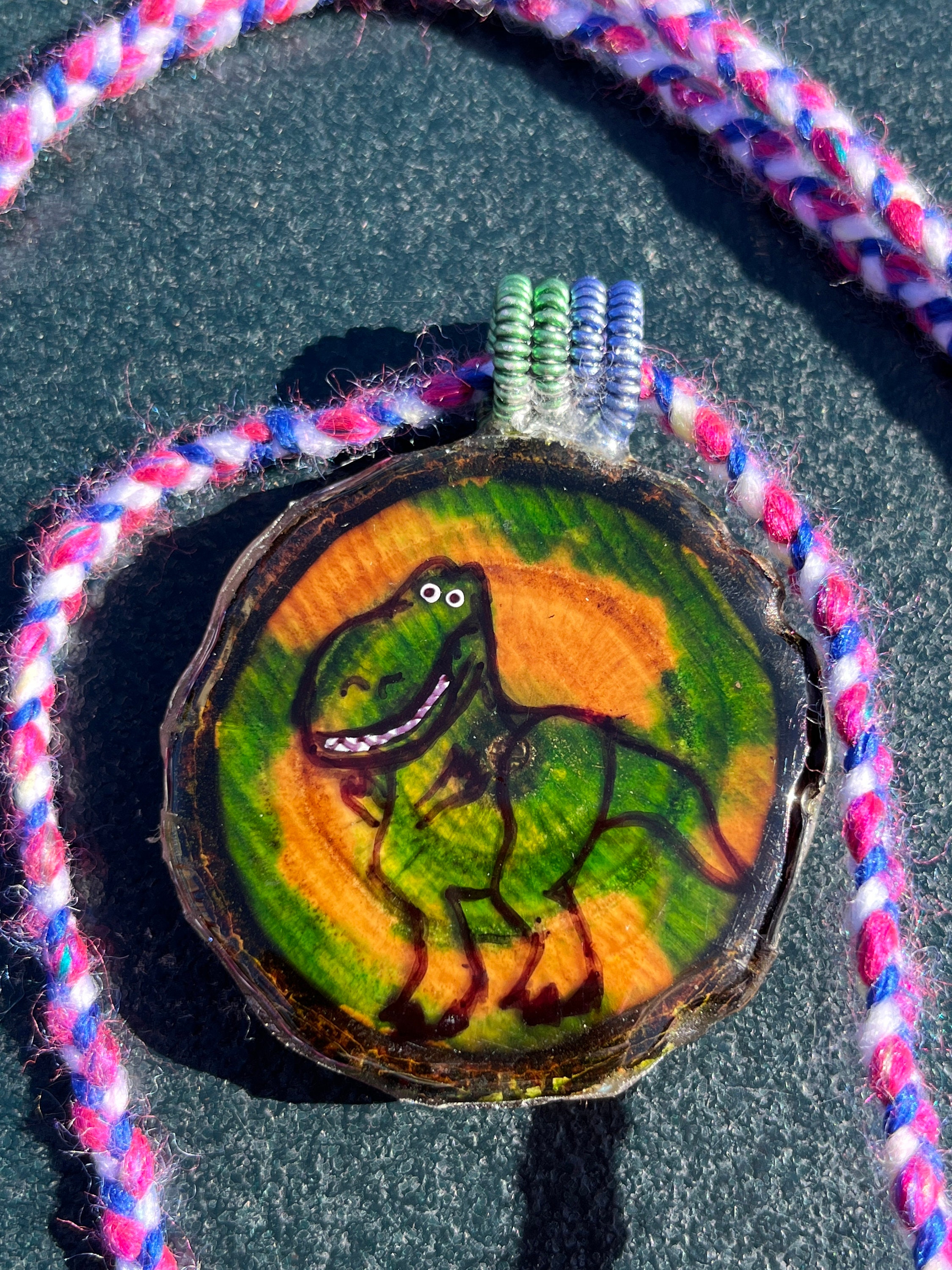 Curious George Astronaut X Rex Spiral Wooden Necklace - Etsy