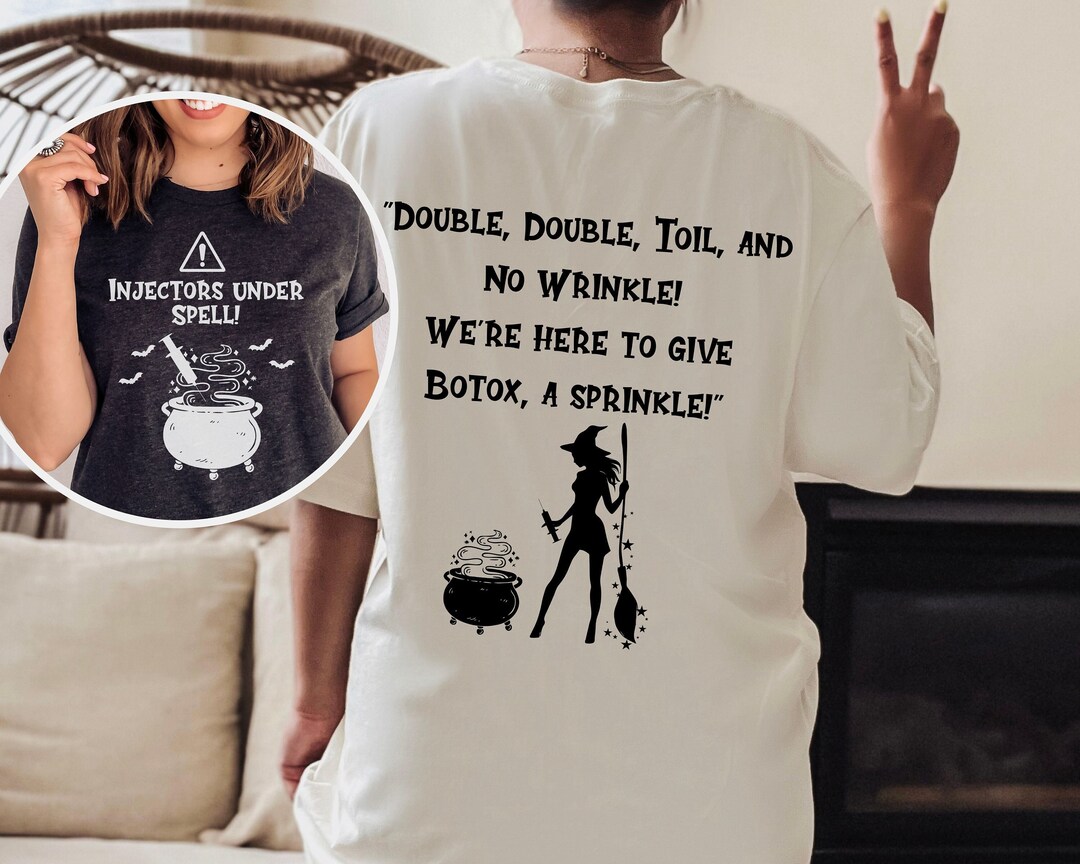 Halloween Botox Injector Nurse Crew Shirt for Bootox Party, Botox ...