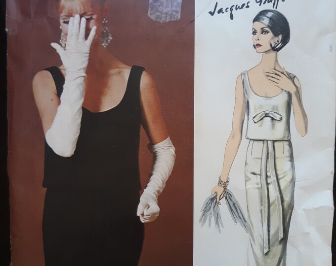 Vogue Paris Original 1392 Vintage 1960s Sewing Pattern by Jacques ...