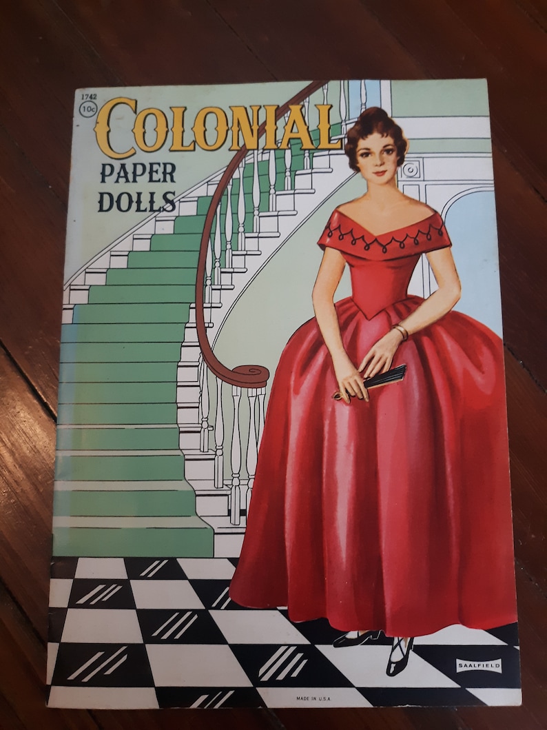 Vintage 1950s Paper Dolls in Colonial Style-uncut! - Etsy