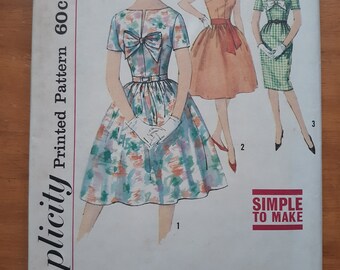 Simplicity Sewing Pattern S9594 Misses' Vintage Jiffy Dress - Etsy