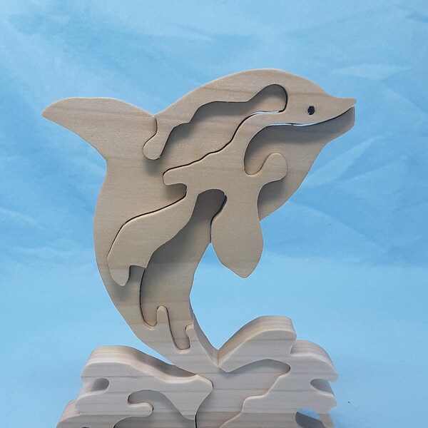 Wooden Dolphin Puzzles - Etsy