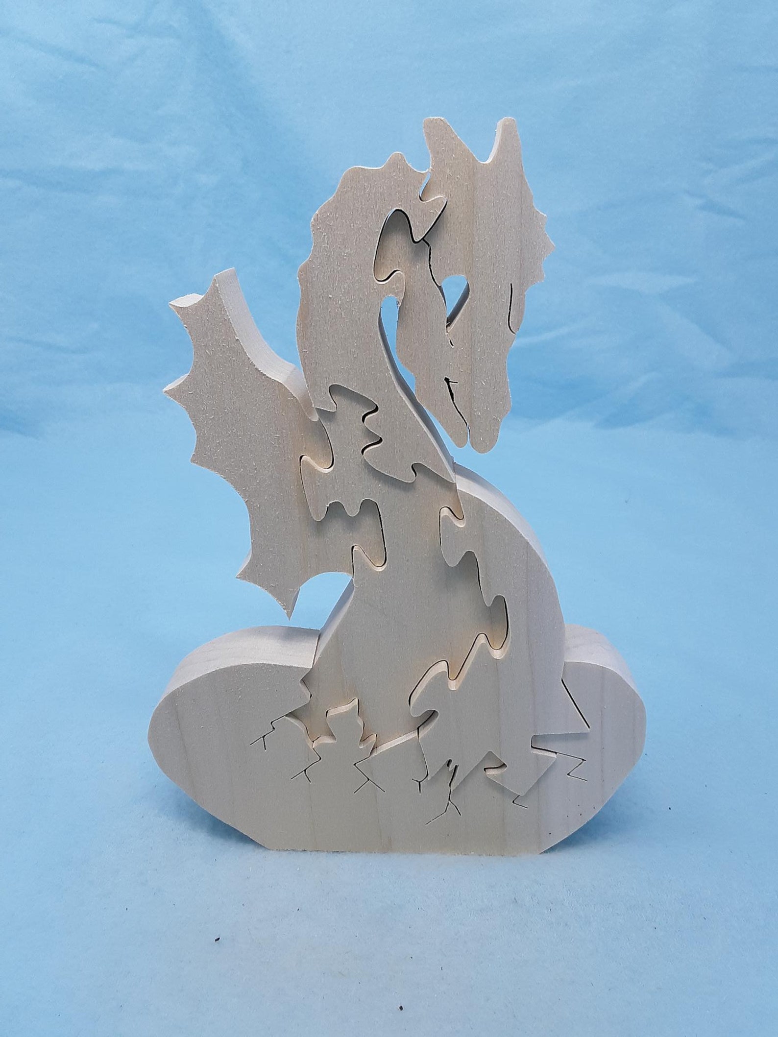 Hatching Dragon Wooden Standing Puzzle - Etsy