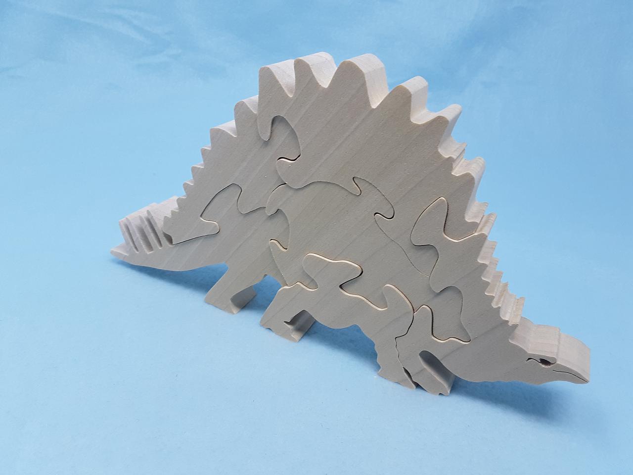 Stegosaurus Wooden Standing Puzzle - Etsy