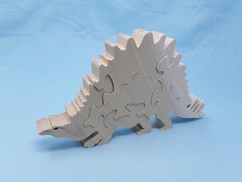 Stegosaurus Wooden Standing Puzzle - Etsy