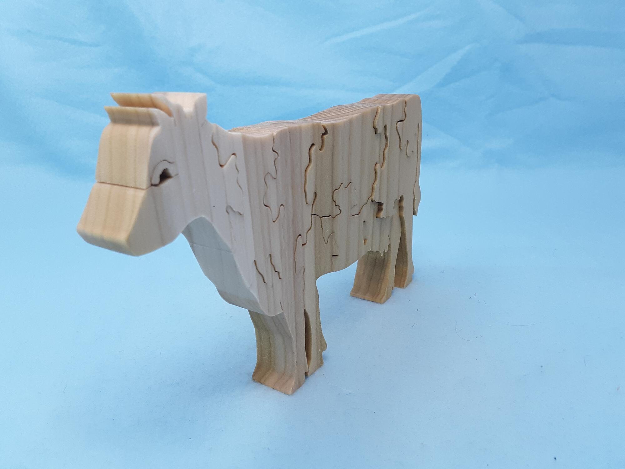 Holstein Cow Wooden Standing Puzzle - Etsy