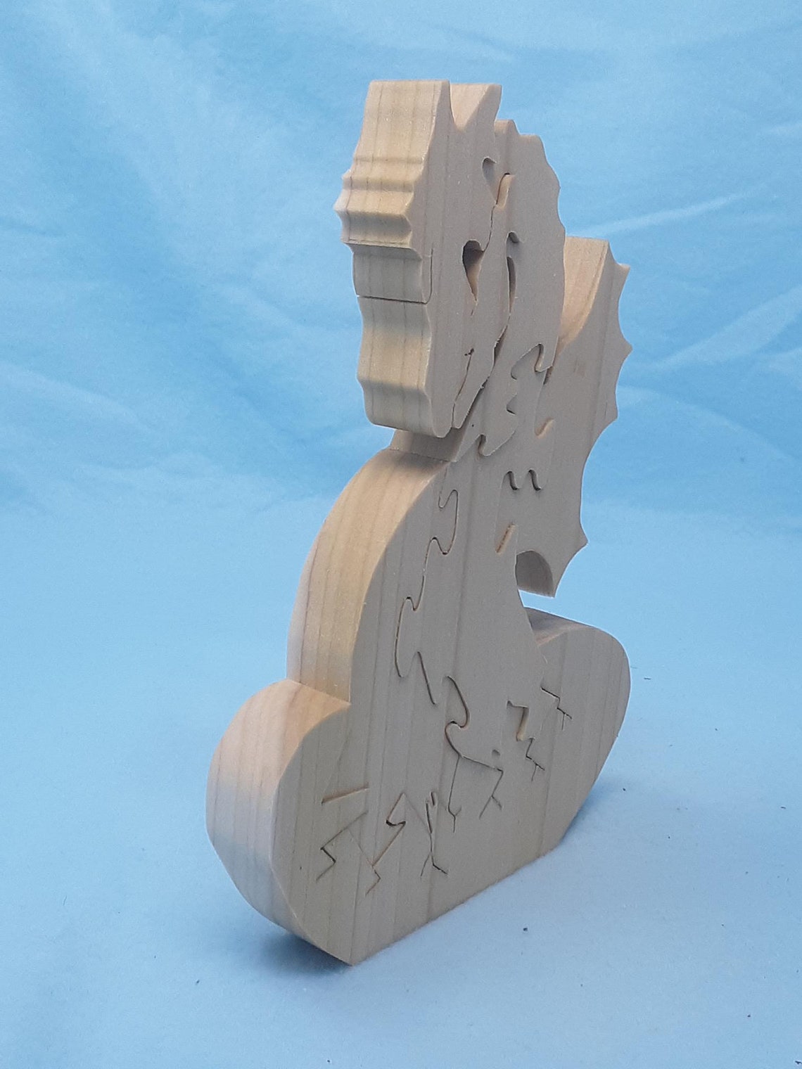 Hatching Dragon Wooden Standing Puzzle - Etsy