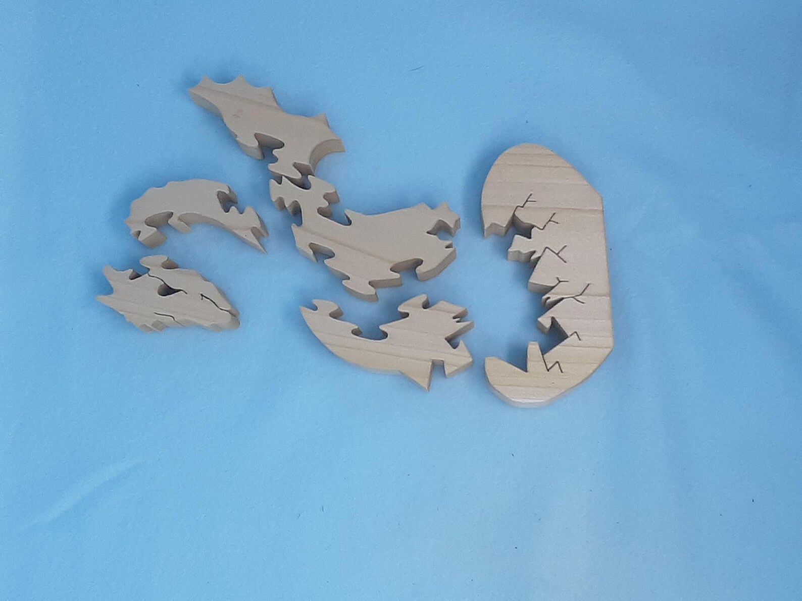 Hatching Dragon Wooden Standing Puzzle - Etsy