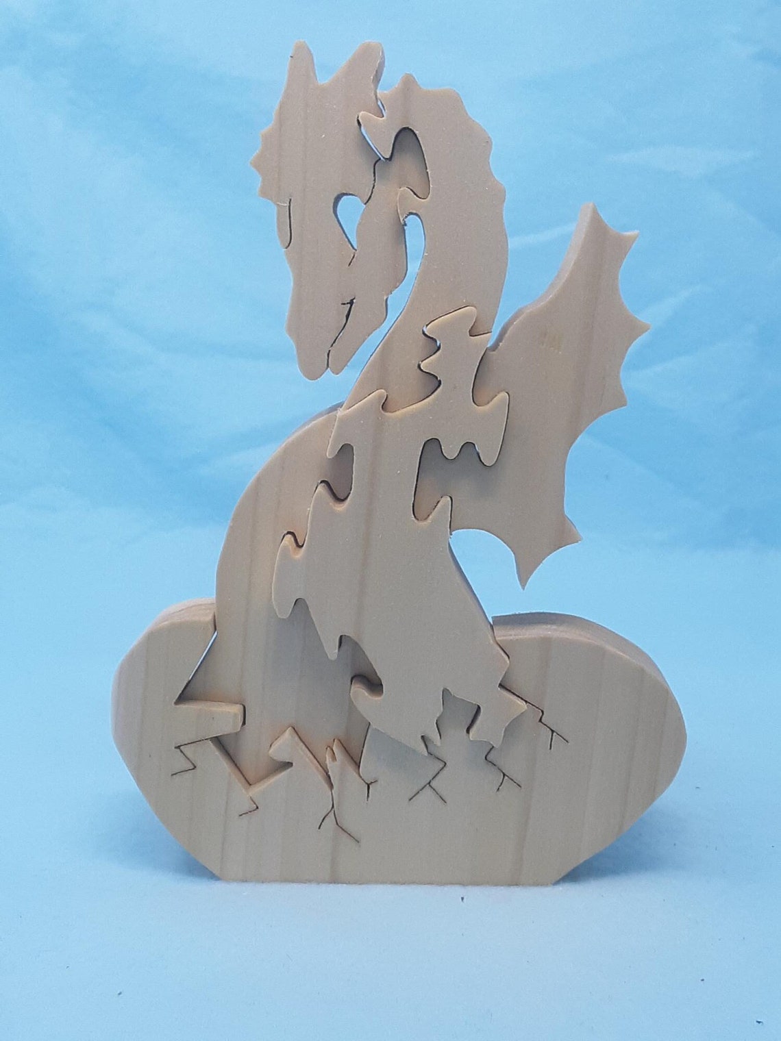 Hatching Dragon Wooden Standing Puzzle - Etsy