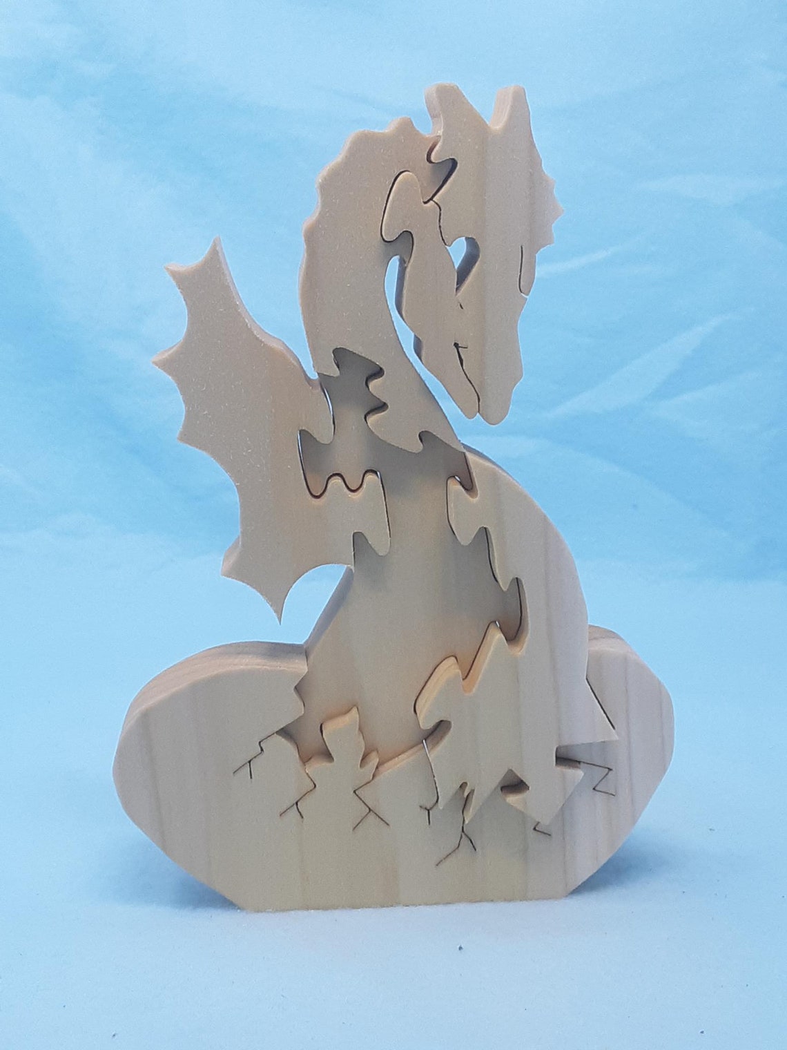 Hatching Dragon Wooden Standing Puzzle - Etsy