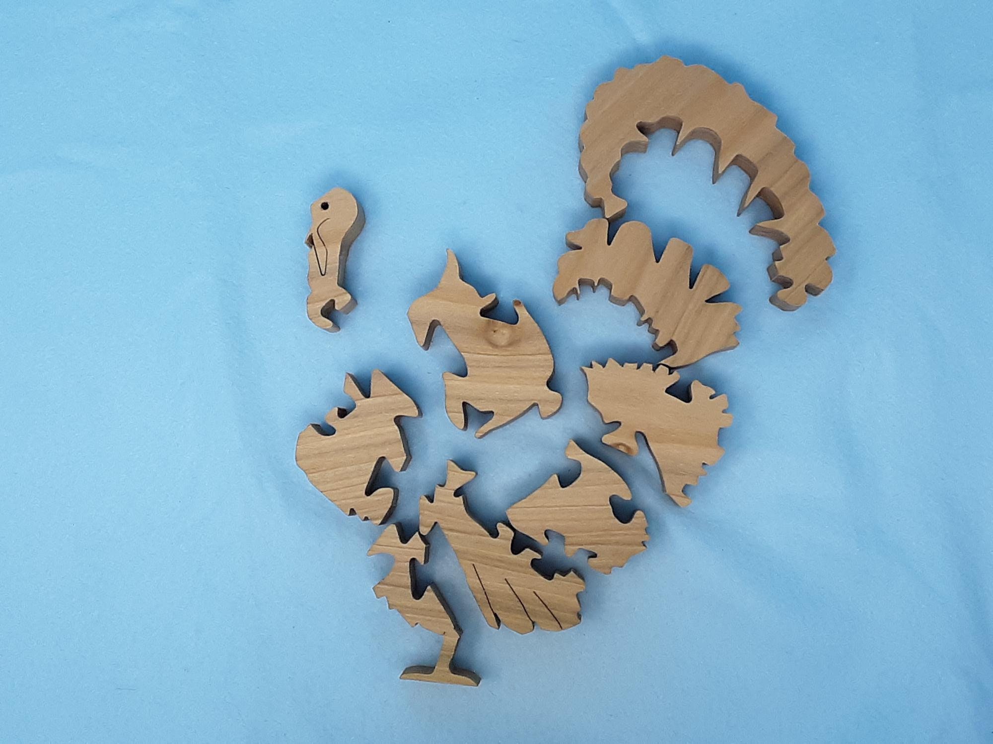 Turkey Wooden Standing Puzzle - Etsy