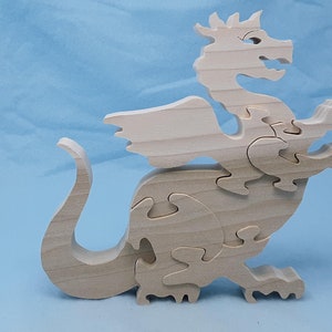 Rearing Dragon Wooden Standing Puzzle - Etsy