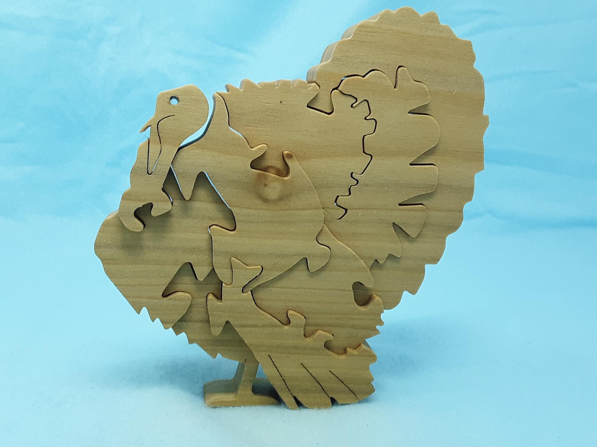 Turkey Wooden Standing Puzzle - Etsy
