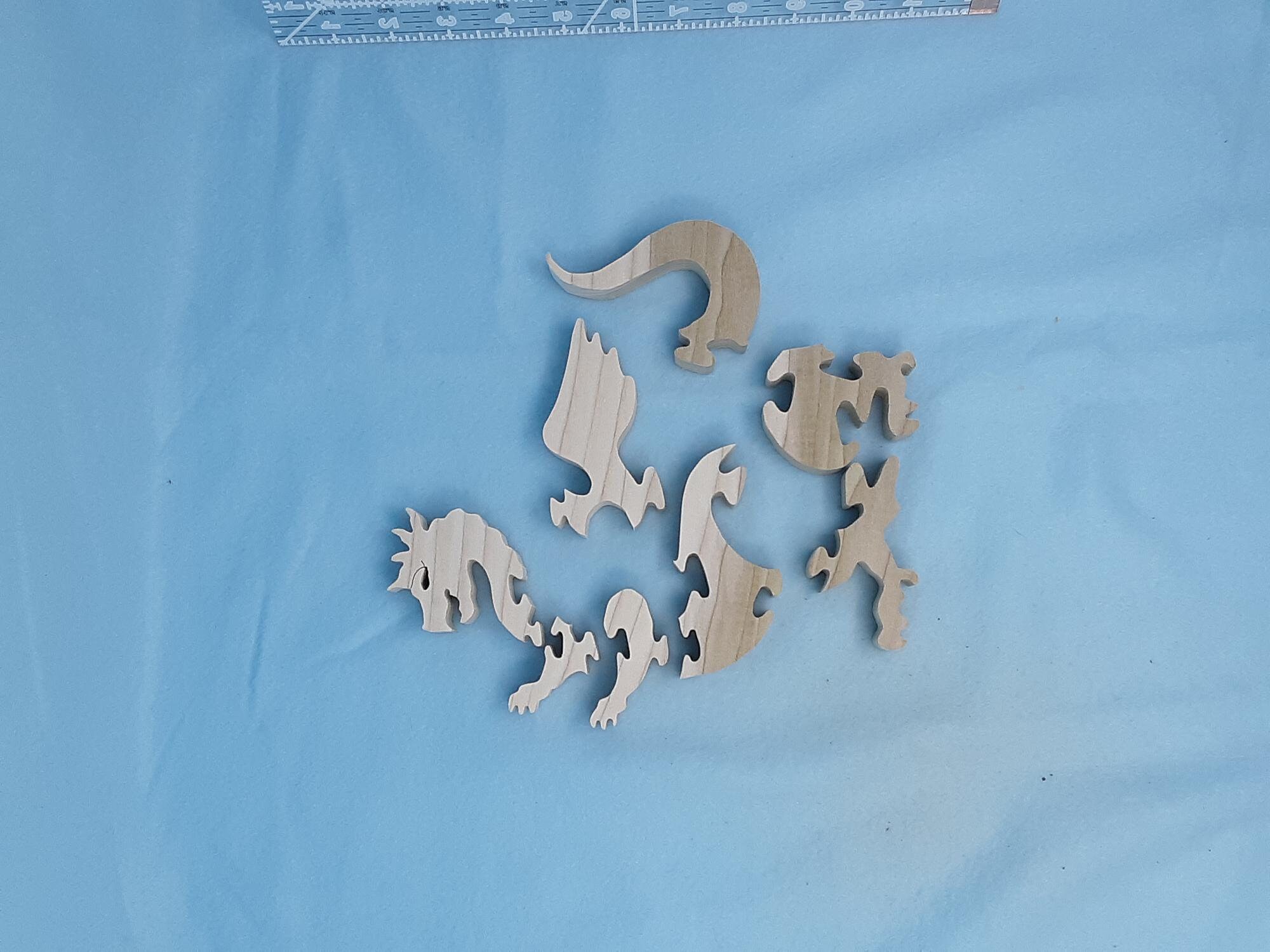 Rearing Dragon Wooden Standing Puzzle - Etsy