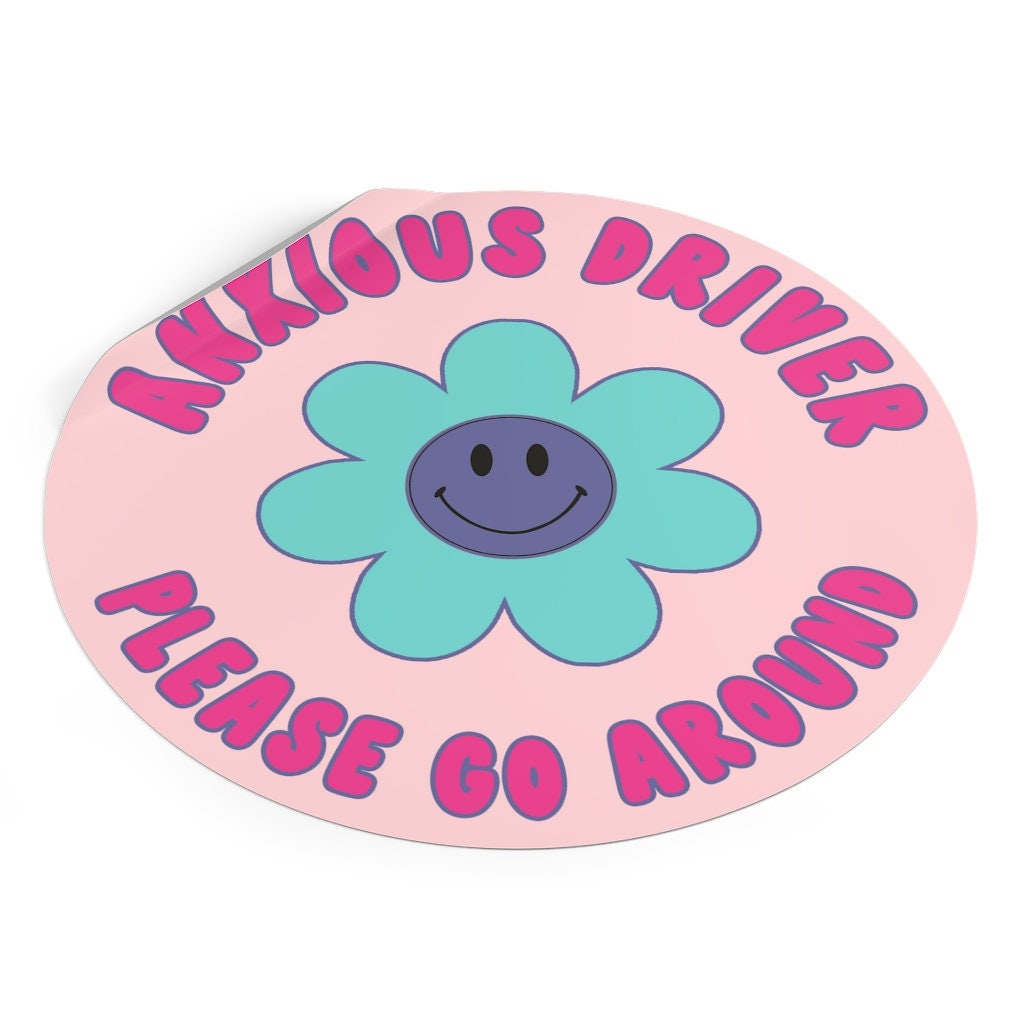 Anxious Driver Please Go Around 6 Round Circle Bumper - Etsy